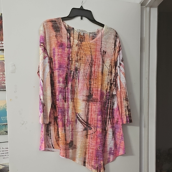Jess & Jane | Tops | Colorful Artistic Womens Tunic Top | Poshmark
